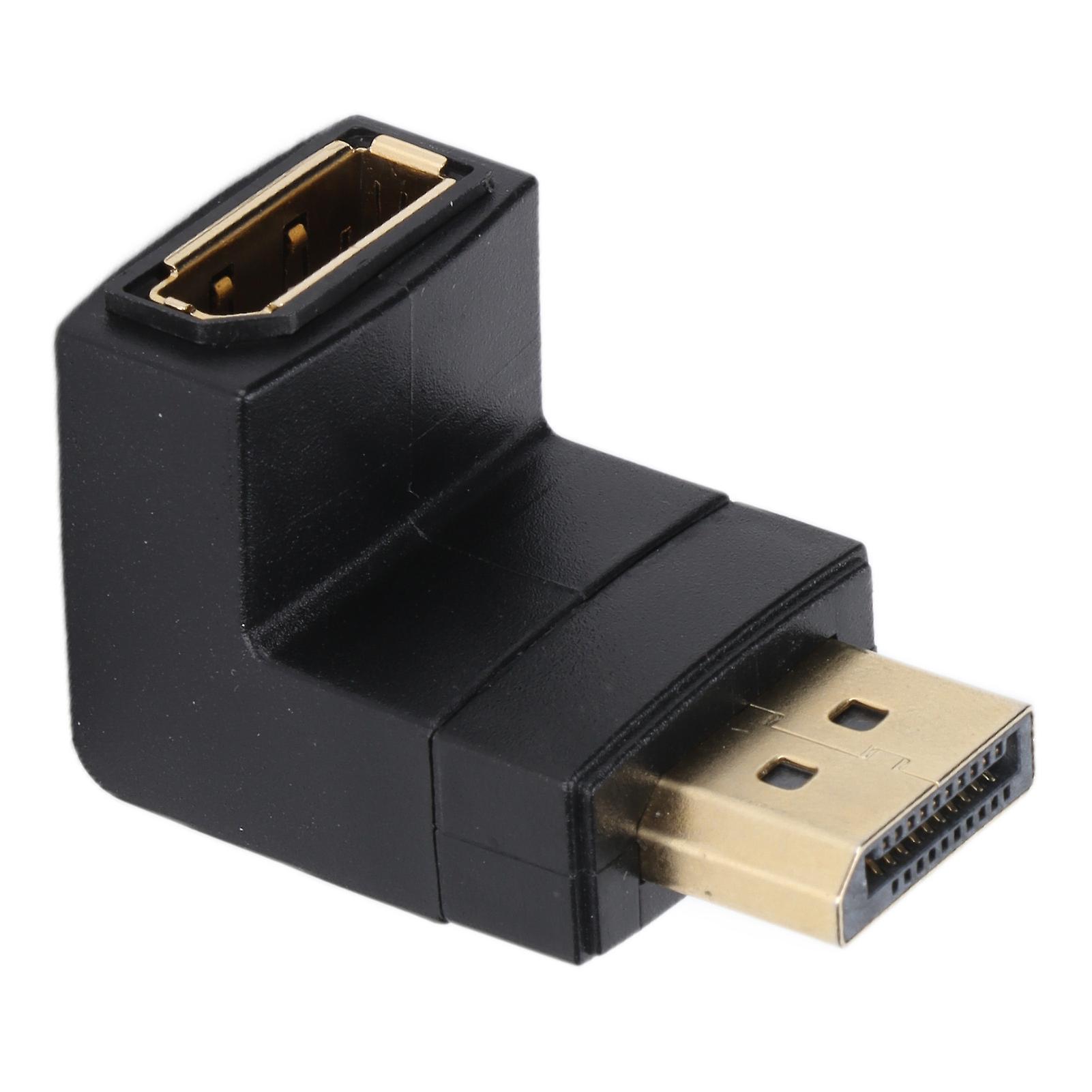 4K Displayport 1.4 Converter - Right Angled DP Adapter UP Down 90 ...
