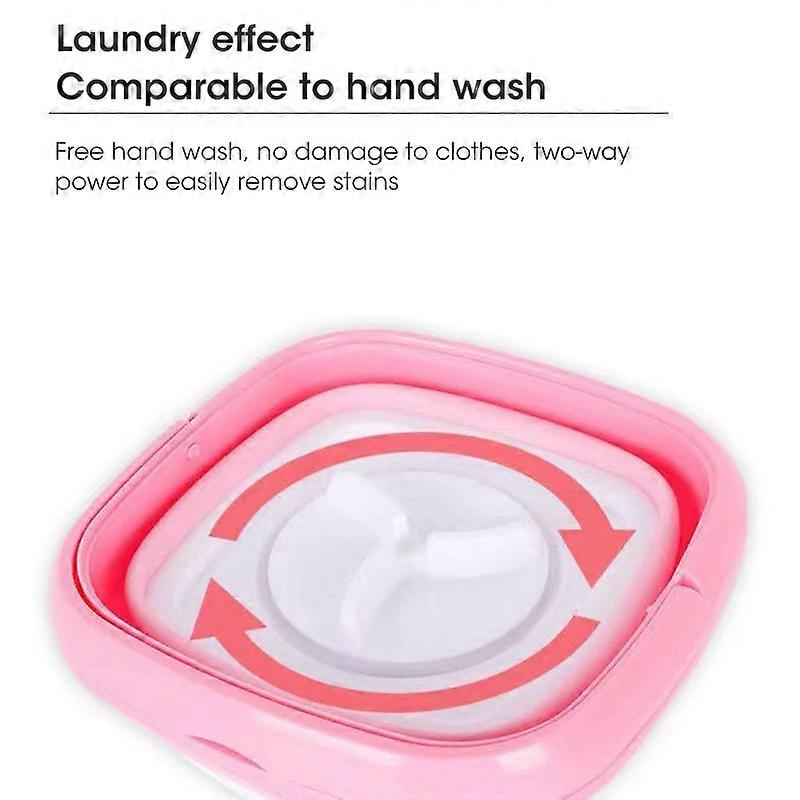 Folding washing machine for clothes with drying bucket for socks ...