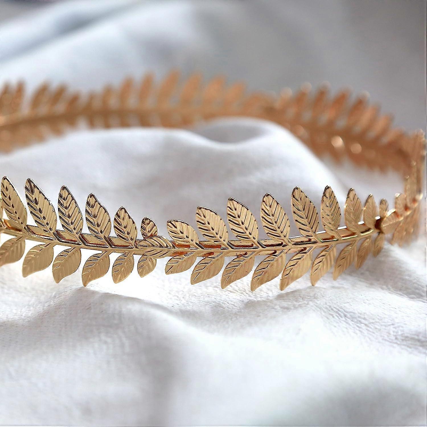 Roman Emperor Crown Laurel Wreath Gold Foil Headband Costume Party ...