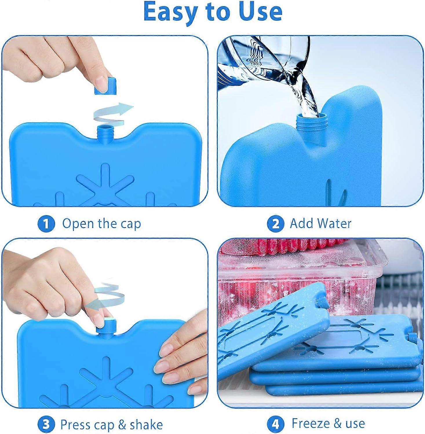 Ice Block for Glaciere - Set of 4 pieces, Each of 200 milliliters - Ice ...