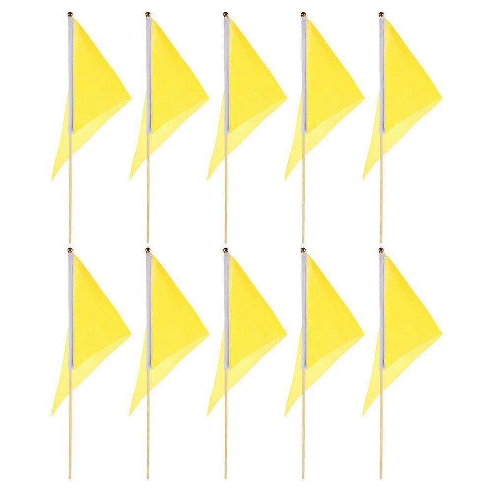 10Pcs Marking Flags Garden Triangular Flags Irrigation Flags for ...