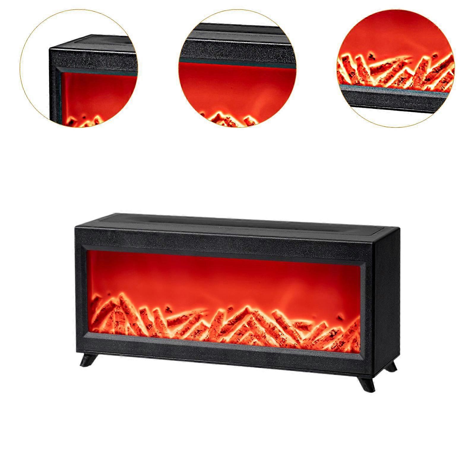 Flame Humidifier Fireplace Flame Diffuser for Desktop Office Decor Home ...