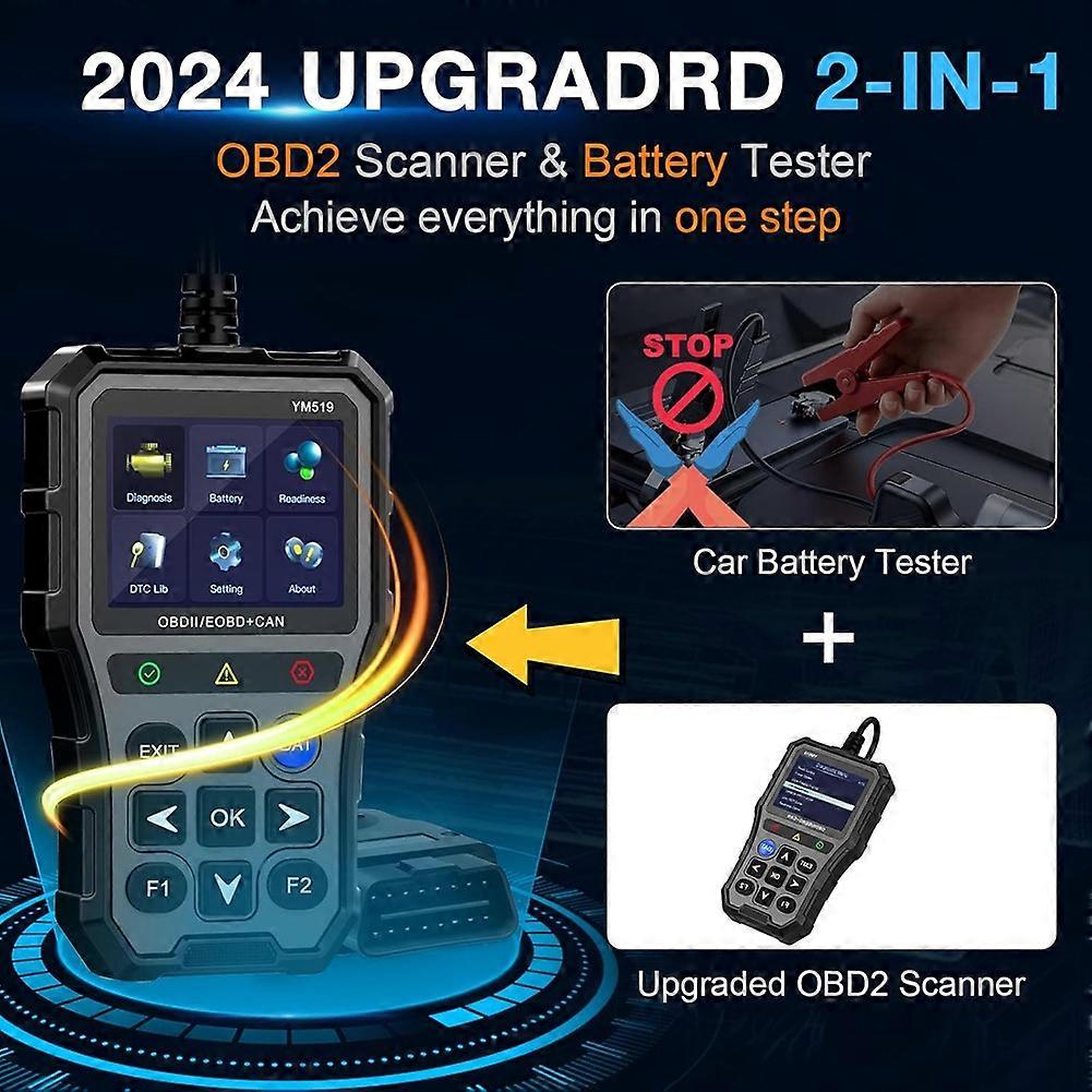 YM519 Car OBD2 Scanner Check Engine Car Clear Fault Code Reader Car ...