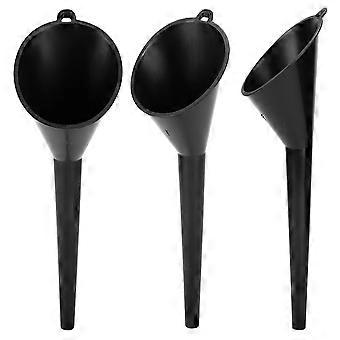 Plastic Oil Petrol Diesel Fuel Filter Funnel Car Accessory Black ...