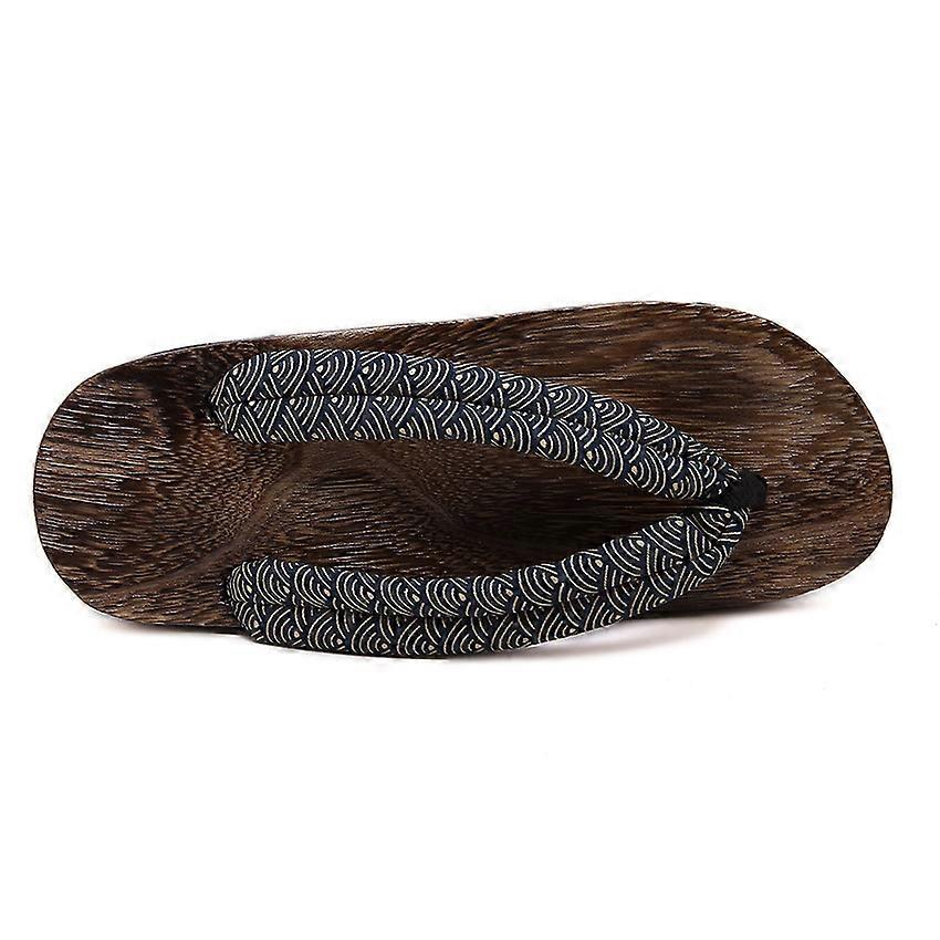 Man Wooden Outdoor Slippers Beach Wear Flip Flops Japanese Traditional ...