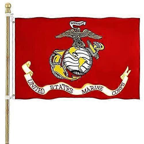 US Marine Corps USMC Military Flags 3x5 Outdoor US Marines (Officially ...