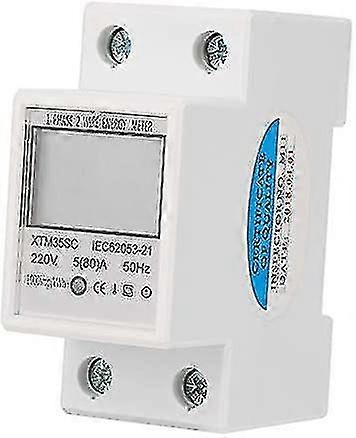Digital Electricity Meter 220v 5(80)a Digital Din Rail Energy Meter ...