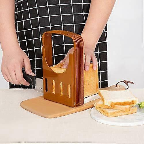 ZK-Bread Slicer for Cutting Bread Bagel Sandwich 4 Layer Plastic Bread ...