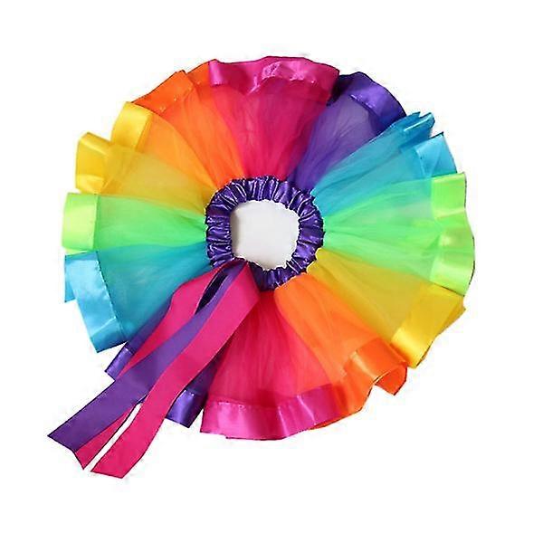 Rainbow Tutu Skirts Ballet Dance Dress Ruffle Tiered Tutus Photography ...