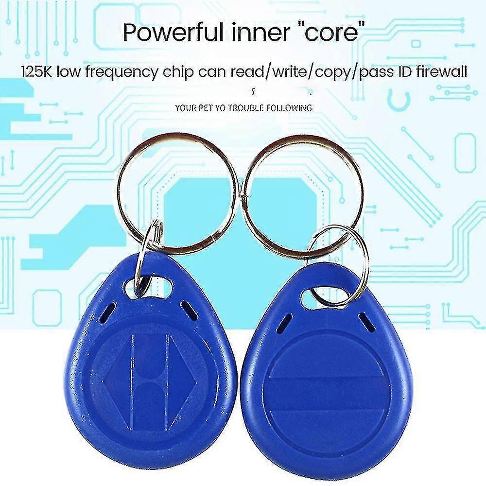 50 Pcs Writable 125khz Rfid Key Fob Proximity Id Card Tag Rewritable ...