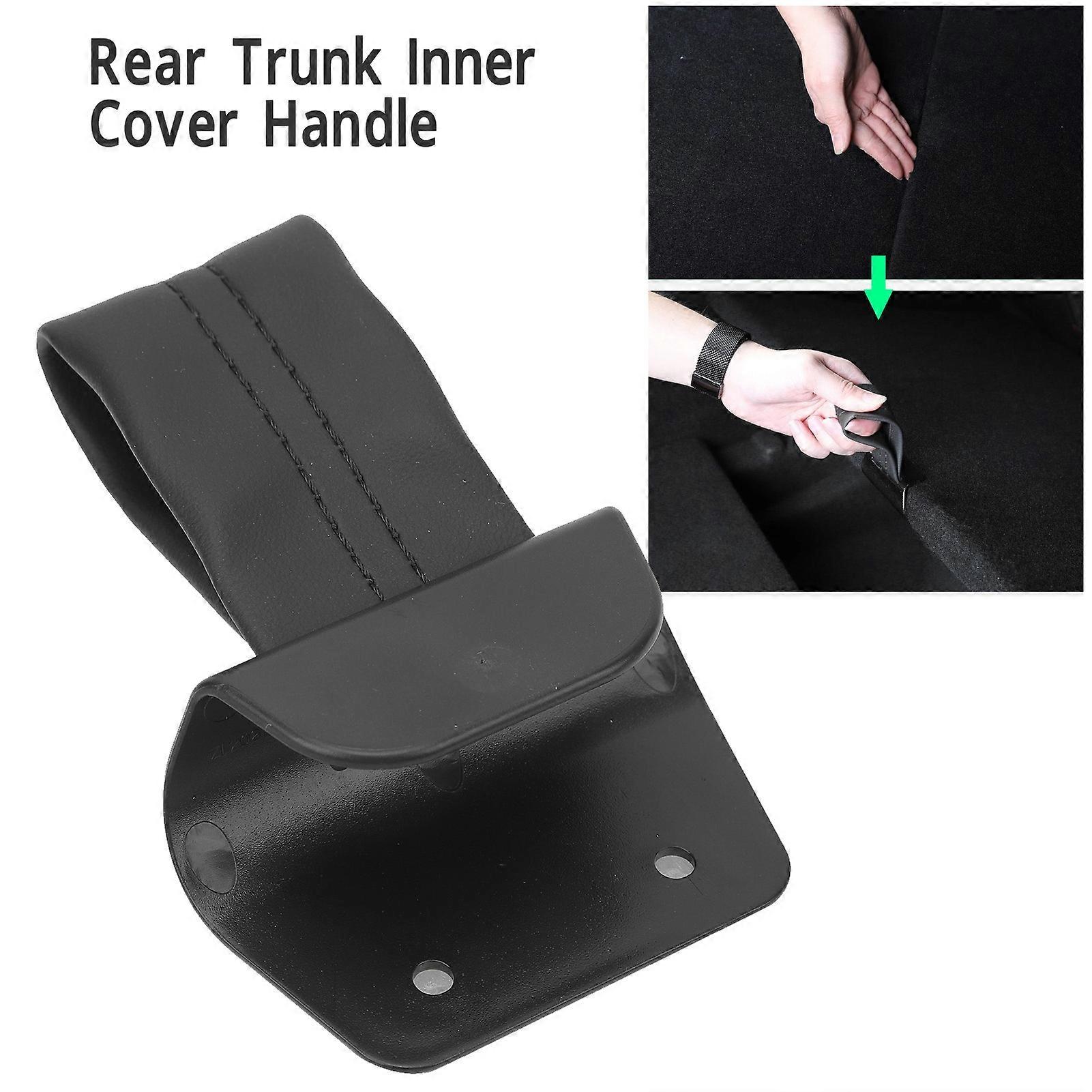 Rear Trunk Inner Cover Handle Boot Plate Pull Rope Straps Tidying ...