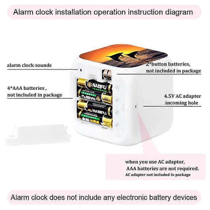 7 Color Glowing Multifunction Digital Alarm Clock Jurassic Dinosaur ...