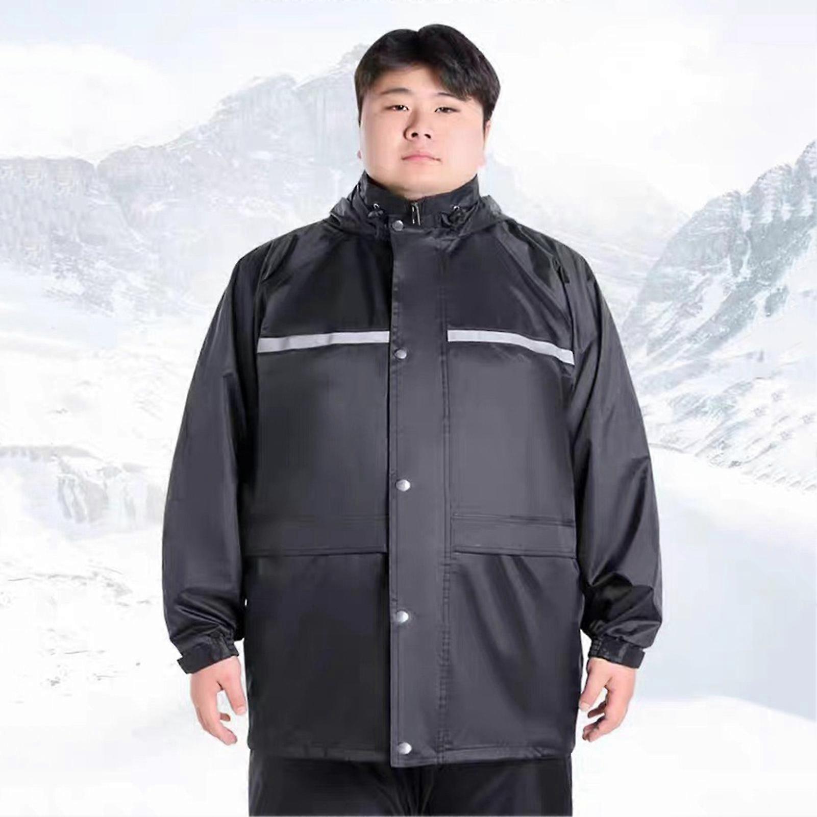 2Pcs/Set Adults Rain Suit Waterproof Breathable High Visibility ...