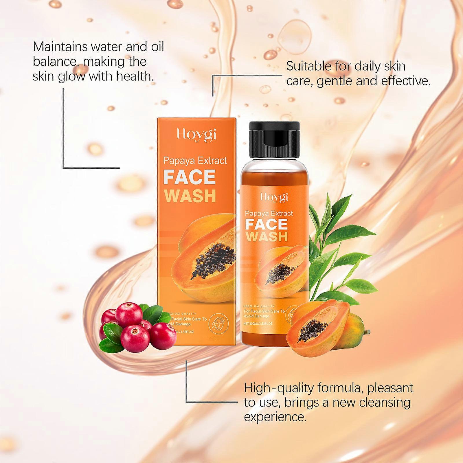 Papaya facial cleanser, clean pores without tight,Naturals Papaya Face ...