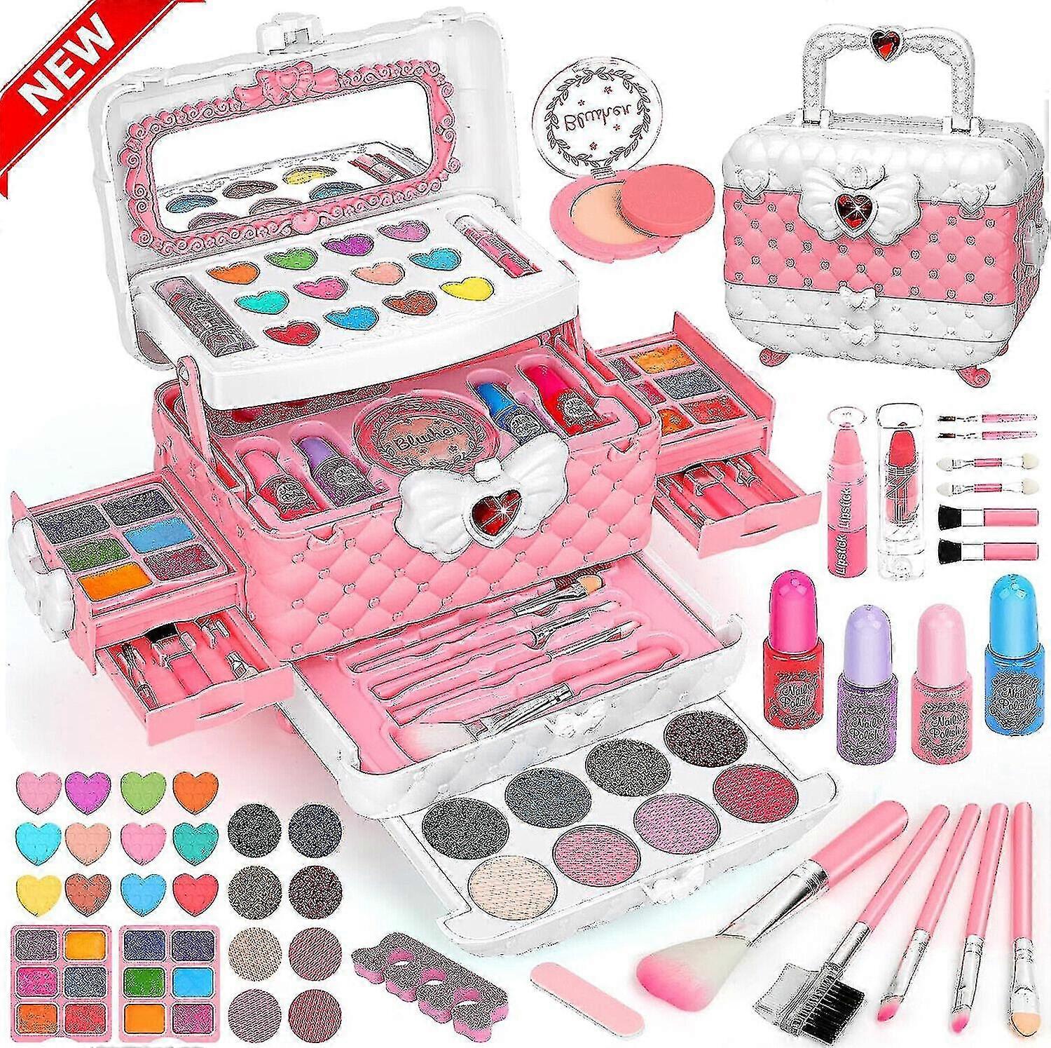 Kids Makeup Toy Kit Washable Kids Makeup Beauty Toy With Portable ...