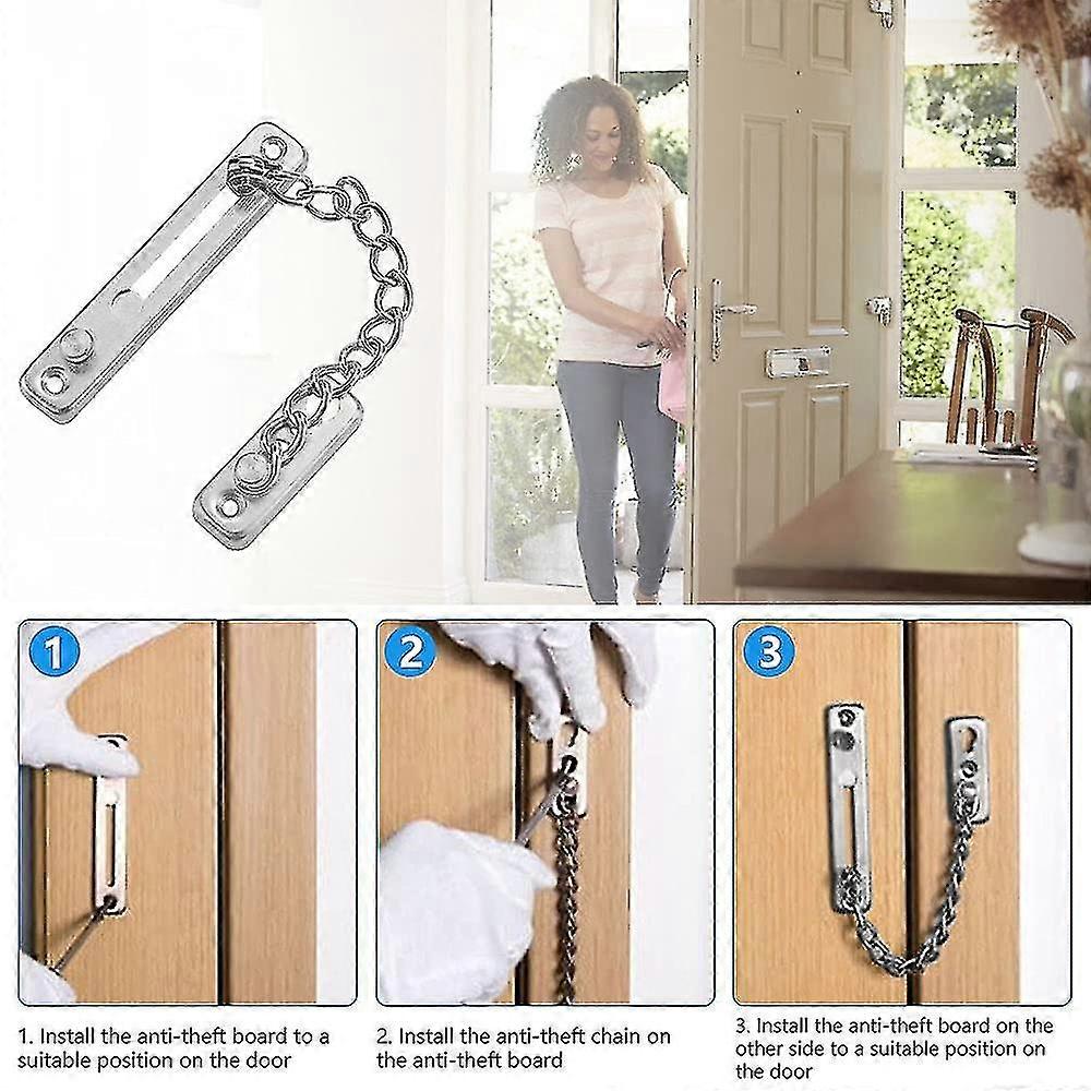 Security Door Chain Anti-theft Door Lock Stainless Steel Door Chain ...