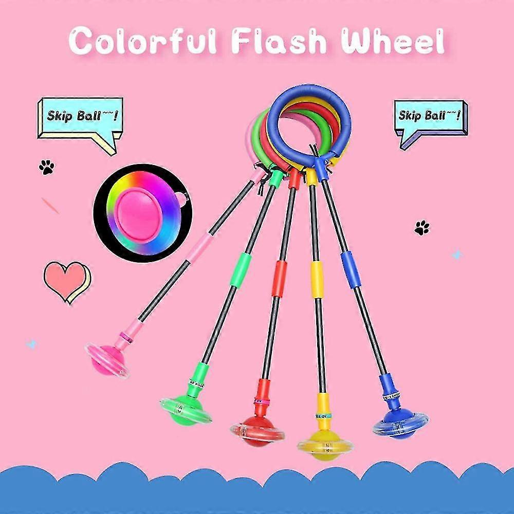Ankle Skip Ball For Kids, Foldable Ankle Skip Ball Flashing Jump Ring ...