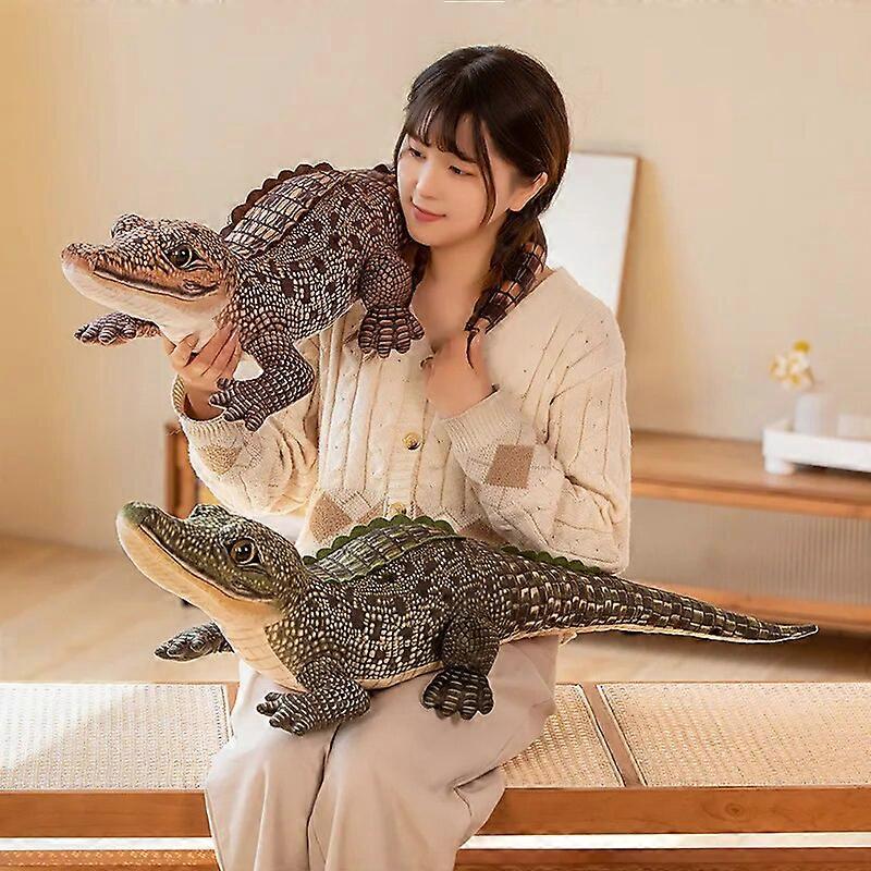100cm Simulation Crocodile Plush Toy Lifelike Alligator Pillow Soft ...