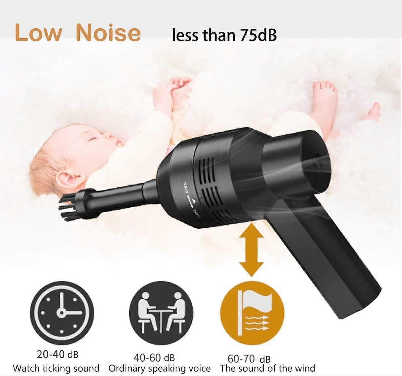 Computer Keyboard Vacuum Cleaner Powerful Rechargeable Mini Vacuum ...