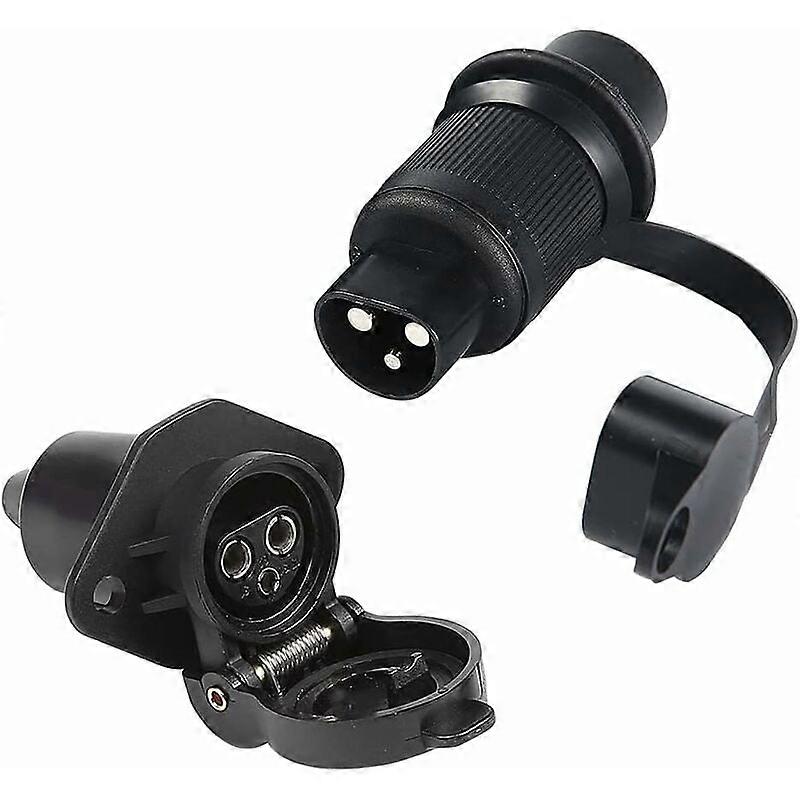 3 Pin Trailer Socket and Trailer Plug 12V, 3 Pin Female Electrical ...