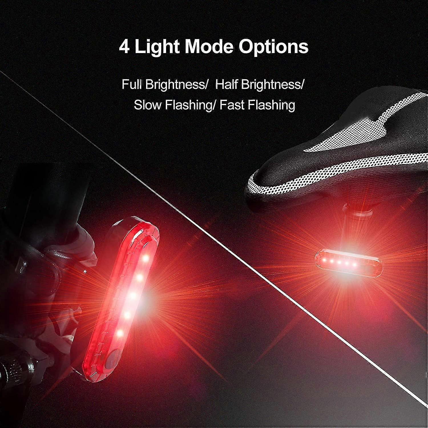 Usb Rechargeable Led Bike Tail Light 2 Pack, Bright Bicycle Rear ...