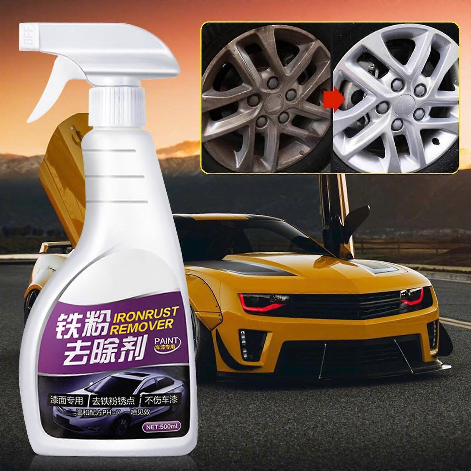 Car Iron Powder Remover Wheel Paint Rust Cleaner To Rust Spots Yellow ...
