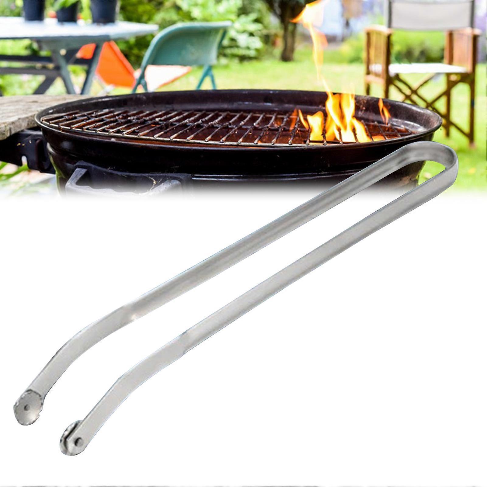 BBQ Sausage Turning Tong Stainless Steel Grilling Food Tong Long Handle ...