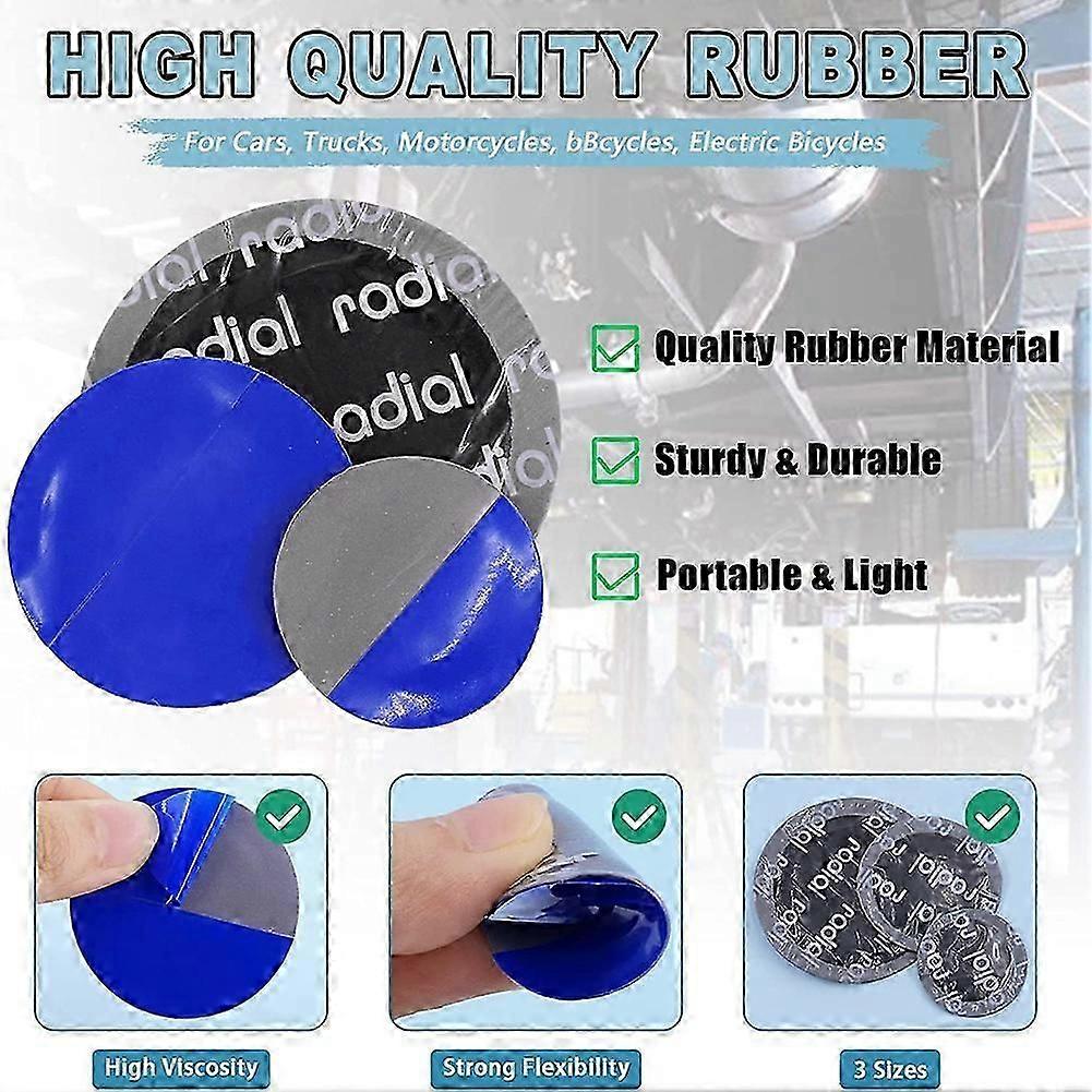 32pcs Tire Repair Patch Tools Kit, Tire Patch Roller With Tire Buffer ...
