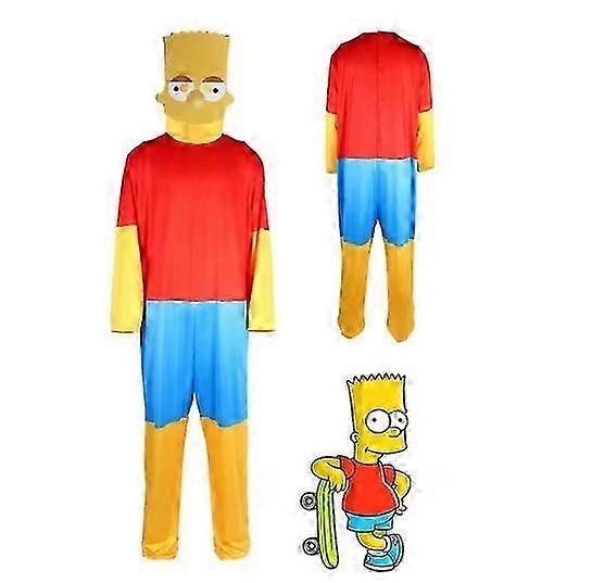 Boys Bart Simpson Costume Jumpsuits Lisa Marge Homer and Marge Cosplay ...