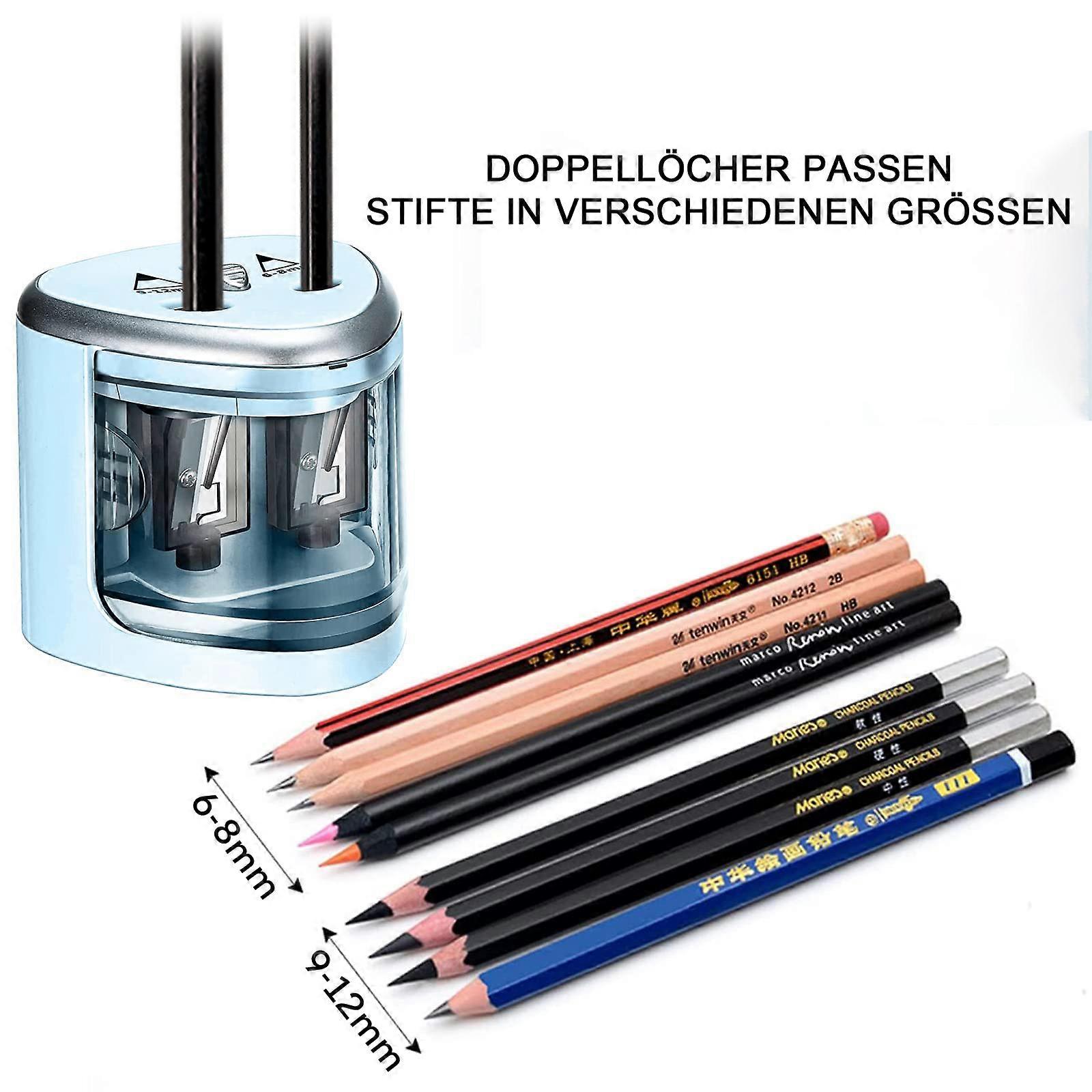 Efficient Pencil Sharpener, Dual Hole for Standard & Colored Pencils ...