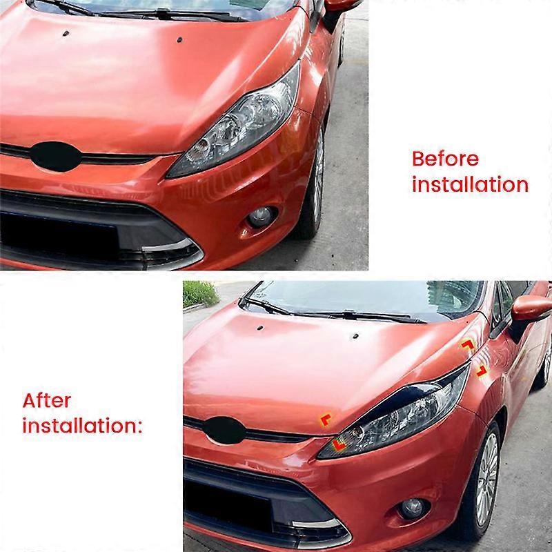 For Fiesta MK6 2008-2012 Front Headlight Cover Head Light Lamp Eyelid ...