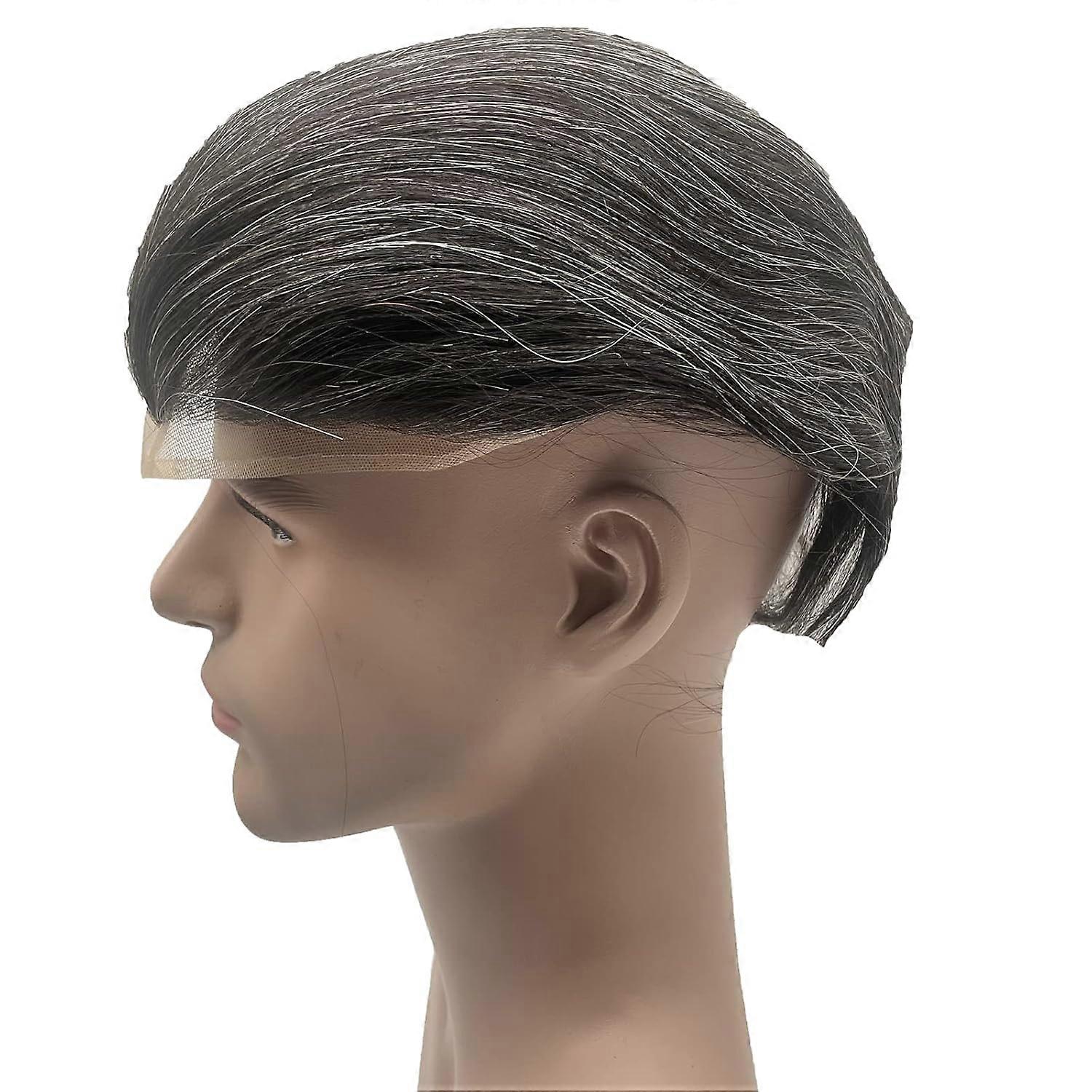 PU Skin Toupee For Men 10x8" Human Hair Replacement System 0.04mm Thin ...