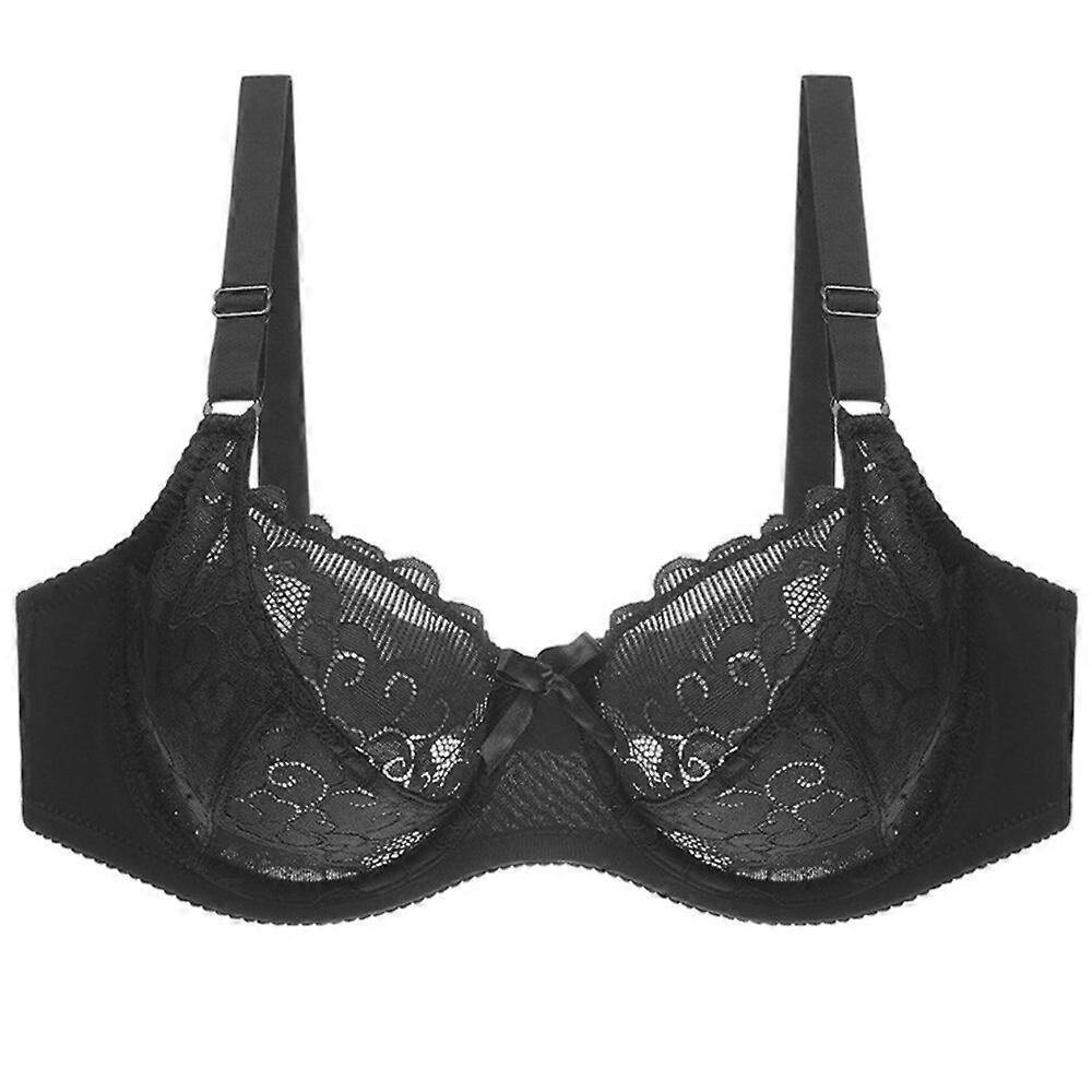 Plus Size for Men Bra Full Cup Bras Sexy Lingerie Lace Sheer Brassiere ...