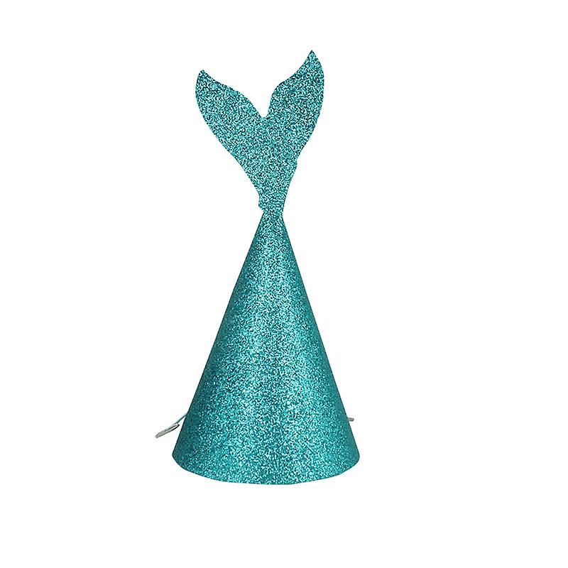 Glitter Mermaid Tail Paper Hat Mermaid Party Hat With Rope Birthday ...