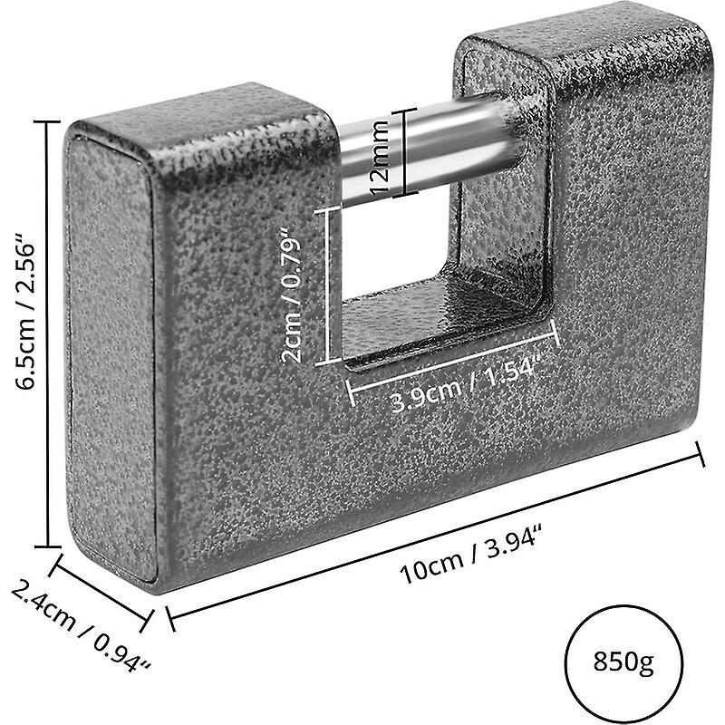 Heavy Duty Outdoor Padlock with 4 Keys - Heavy Duty Hardened Steel One ...