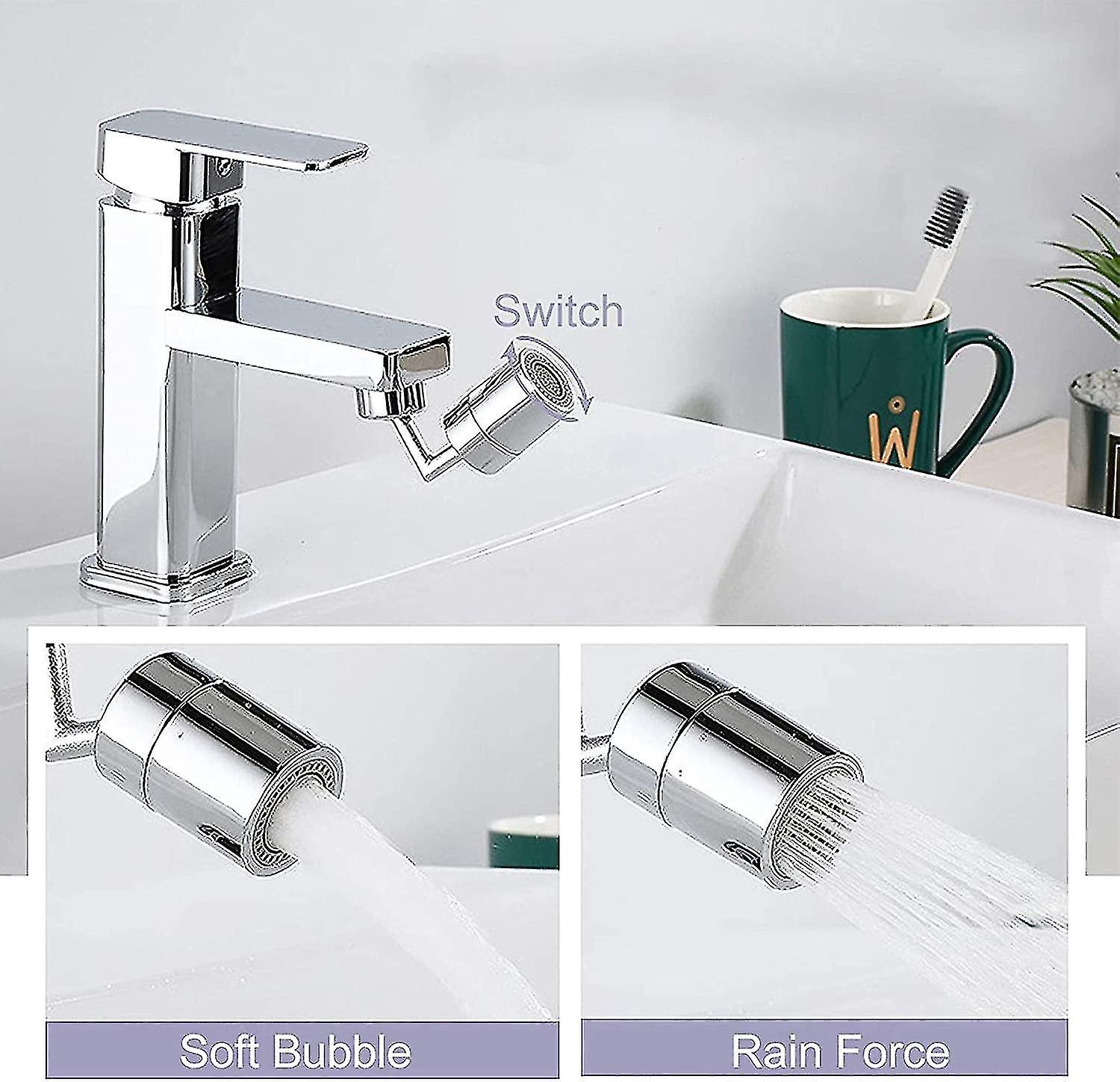 Universal Splash Filter Faucet, 720 Rotation Faucet Aerator Sink, Dual ...