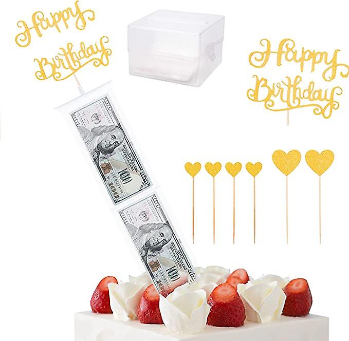 Atm Birthday Party Cake Topper Box Happy Birthday Decoration Funny Pull ...