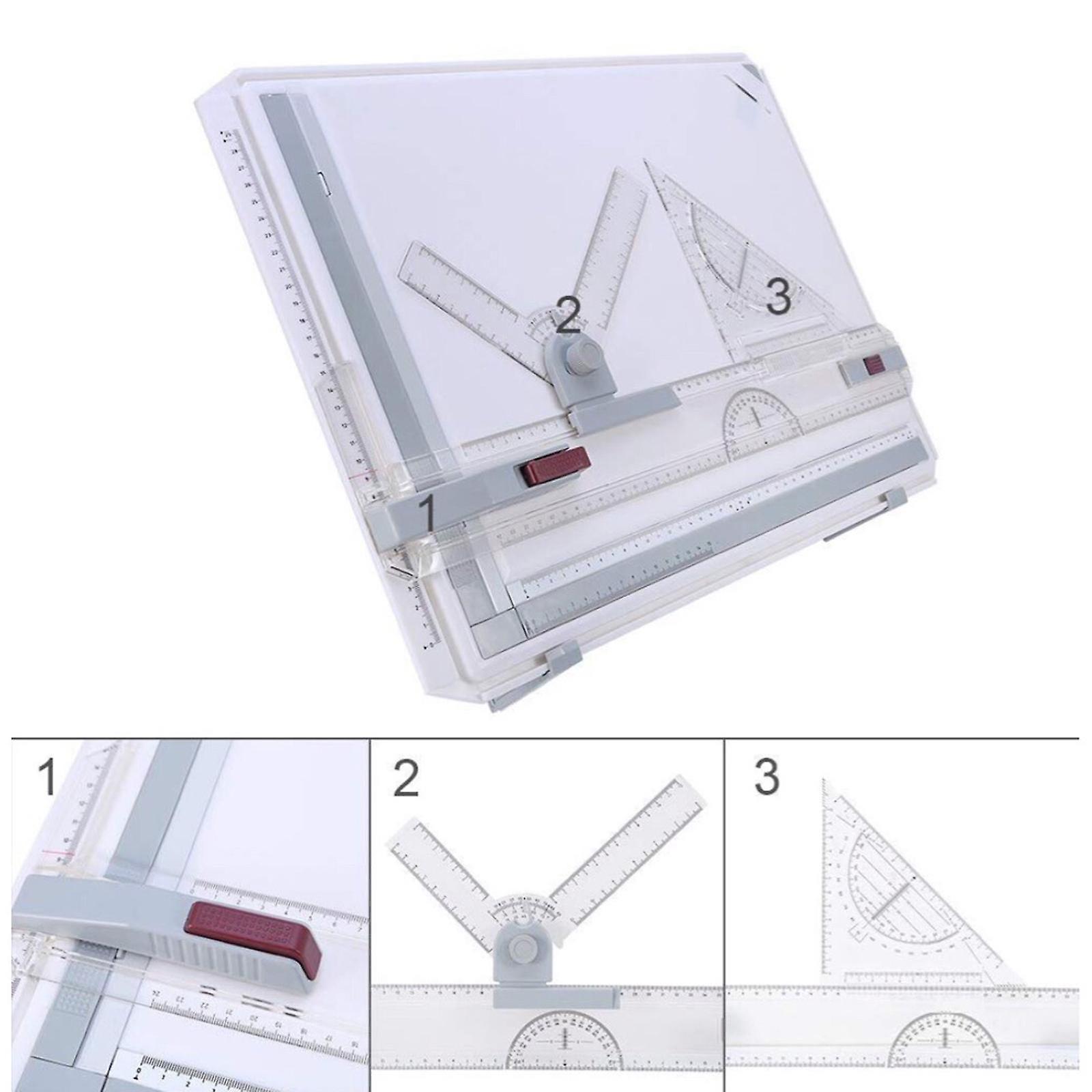 A3 Drawing Board 57x37cm Graphic Drafting Table Draw Table Sliding ...