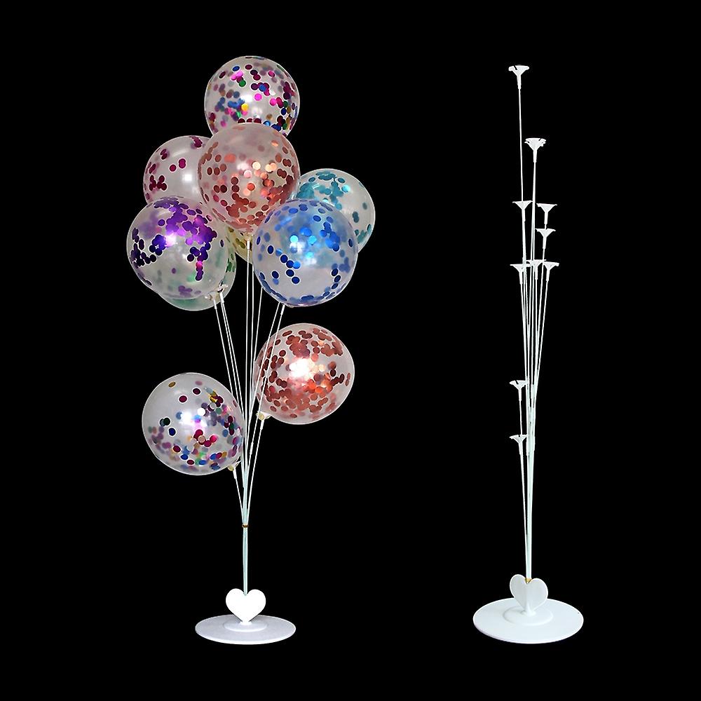 7 Tubes Balloon Stand Balloons Holder Column Plastic Balloon Stick for ...
