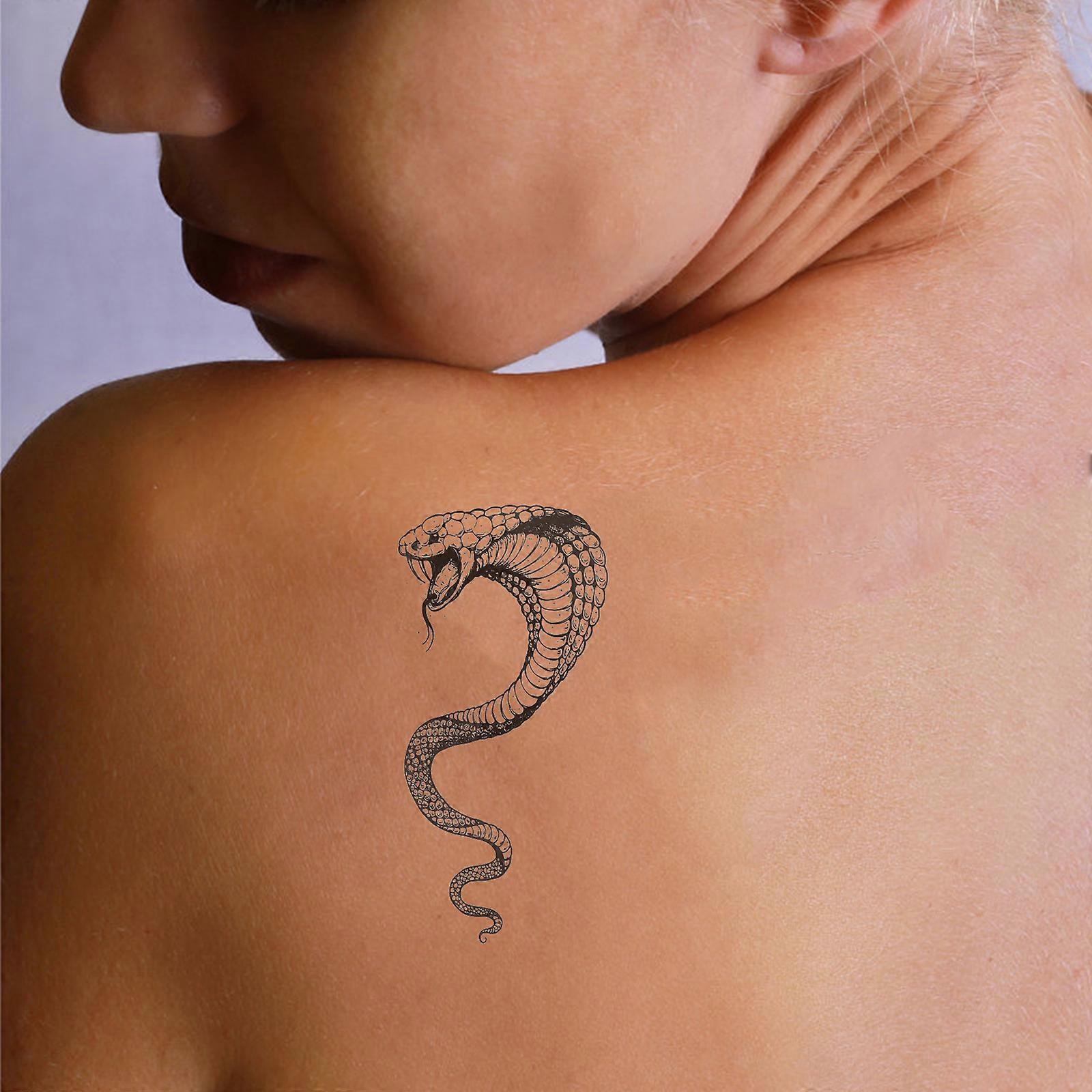 12 Pcs Animals Realistic Snake Snake Tattoo Stickers Goth Stickers ...