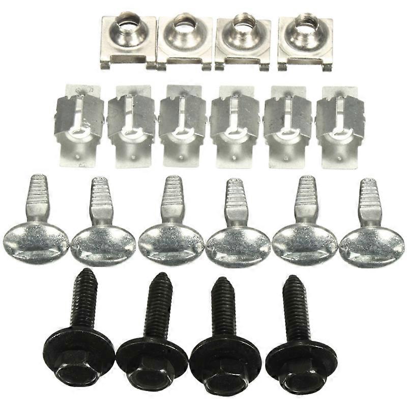 20 Pcs Engine Cover Fixing Fitting Clips Screws Kit For Citroen C5 ...