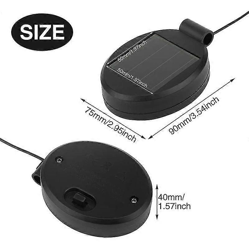 4 Packs Solar Led Light Replacement Top Part Panel ,solar Panel Lantern ...