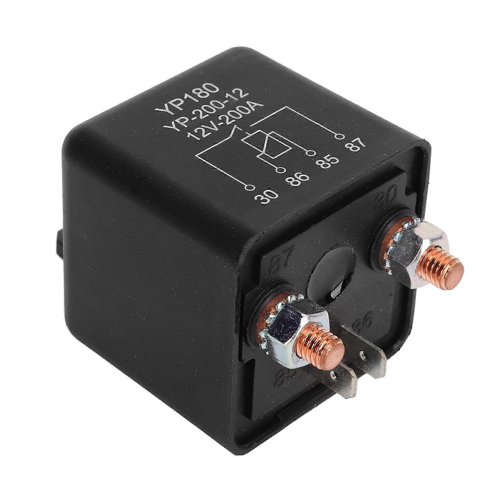 2 Sets 12V Starter Relay Switch 4Pin 200A SPST Heavy Duty Relay ...