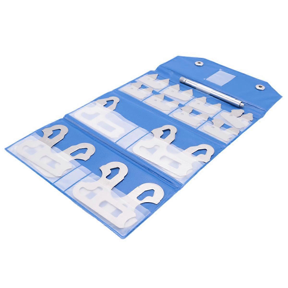 26 Pcs Radius Gauge Set Fractional 1/64-1/2 Inch Gages with Holder ...