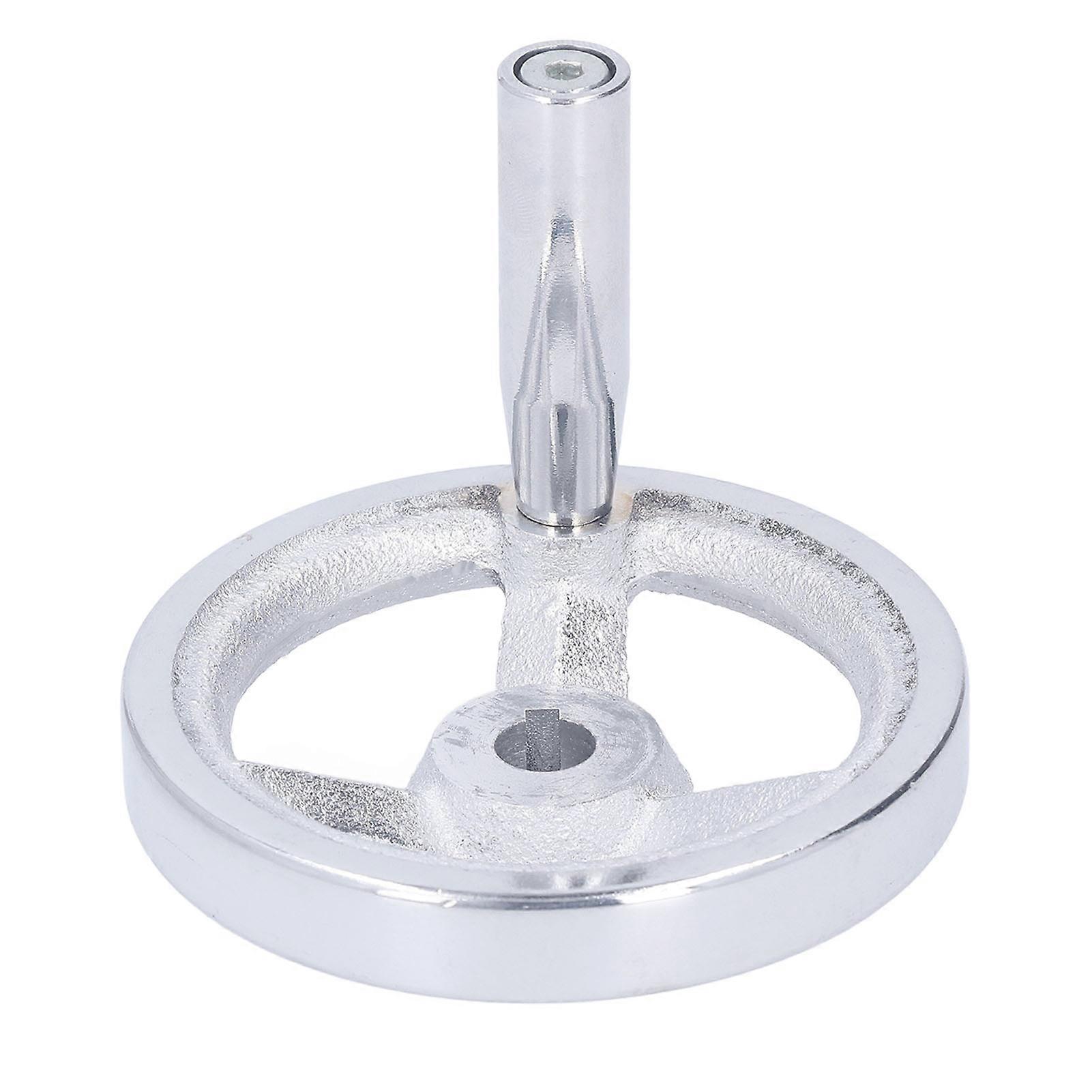 3 Spoke Hand Wheel with Revolving Handle Cast Iron Round Handwheel for ...