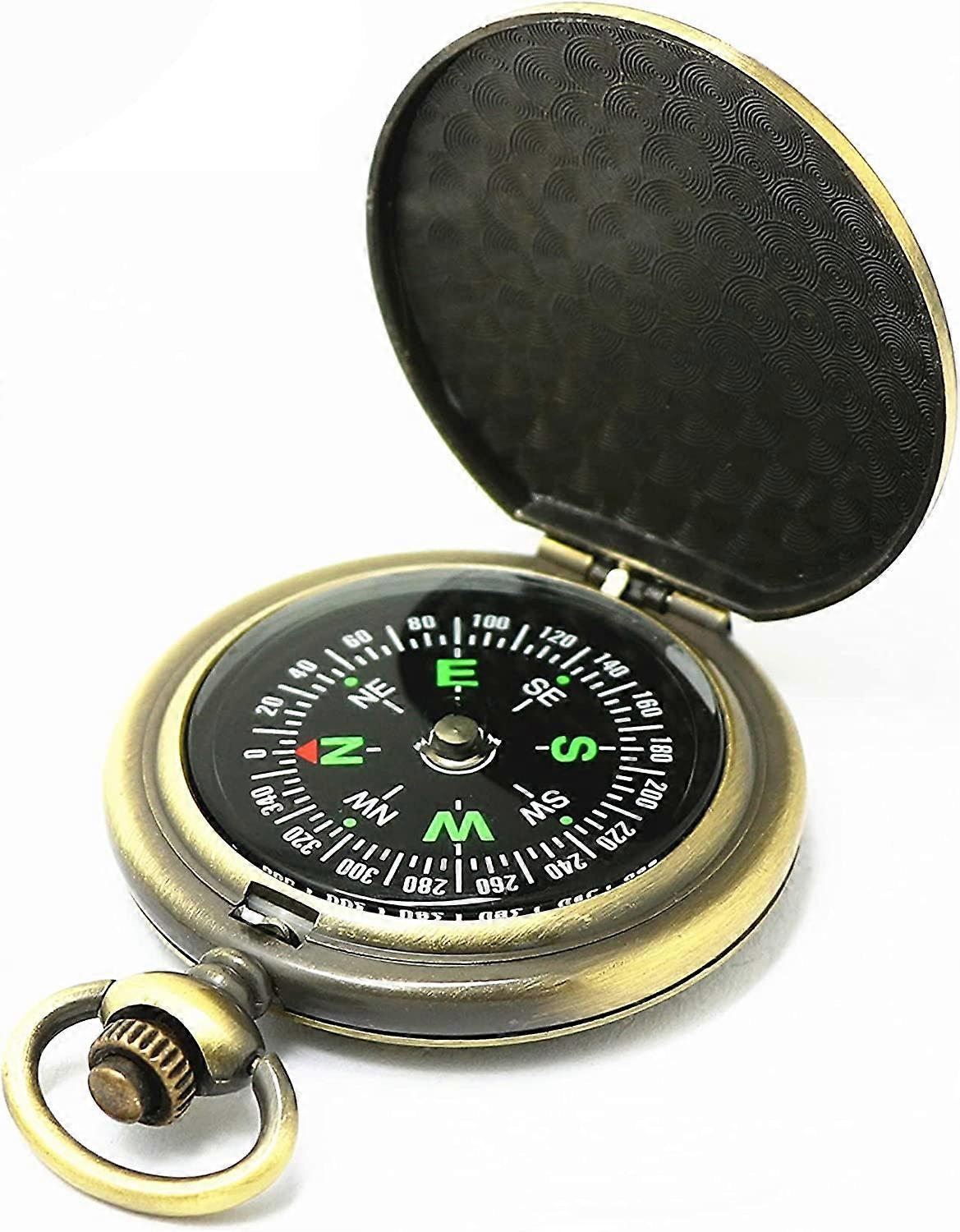 Classic Collection Antiqued Finish Compass with Chain,Pocket Compass ...