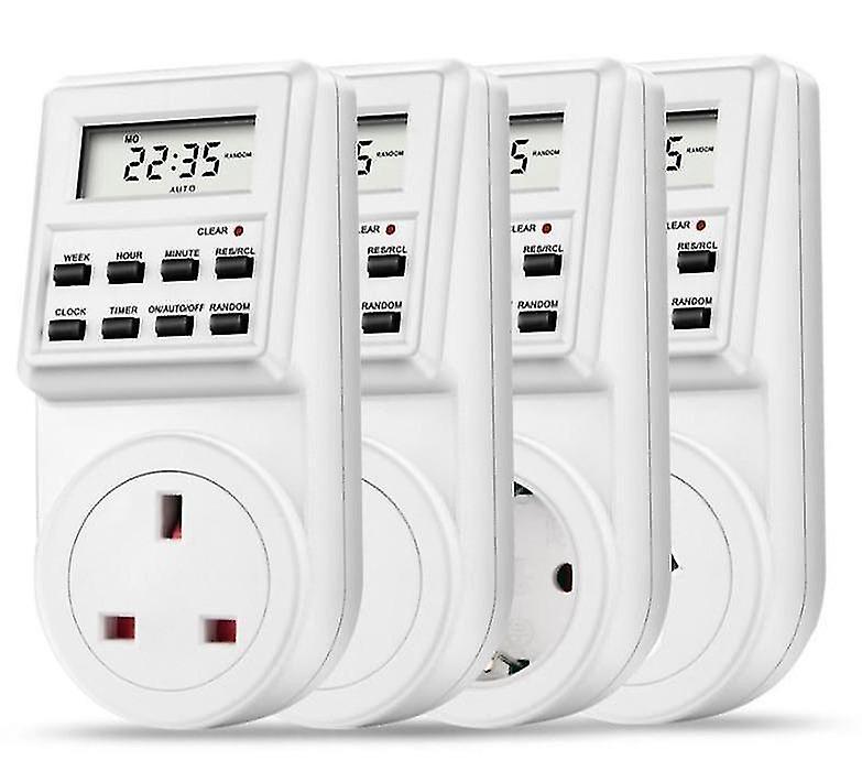 Lighting timers digital weekly programmable electrical wall plug in ...