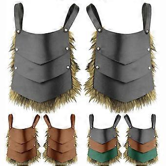 Medieval Barbarian Leather Battle Skirt Armor Norse Berserker Fur ...