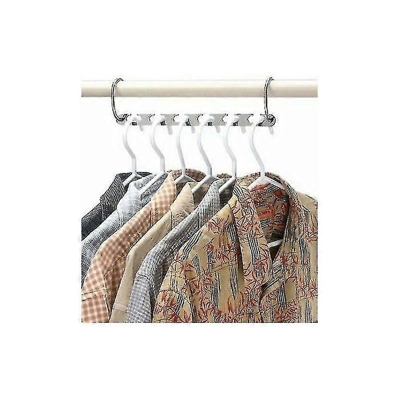 Space-Saving 8pcs Multiple Coat Hanger Organizer for Dressing Room ...