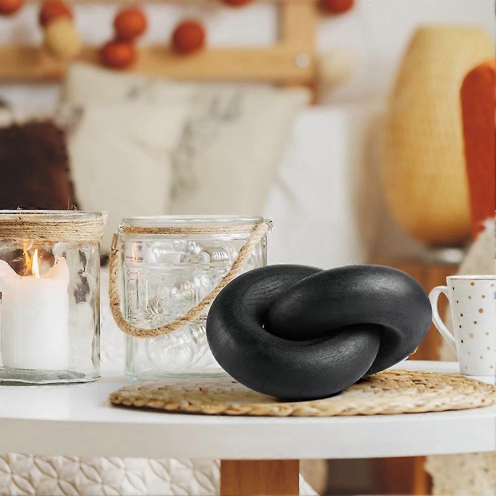 Wood Chain Decor,2-Link Decorative Chain Hand Carved Boho Wood Knot ...